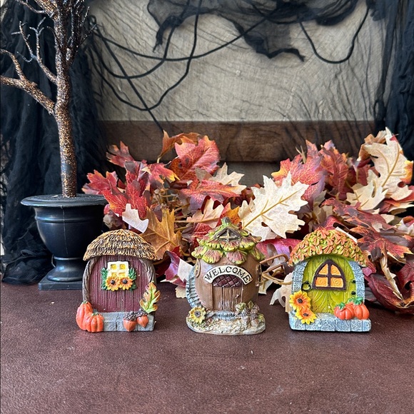 Target | Holiday | Target Autumn Miniature House Set Brown Orange Green ...